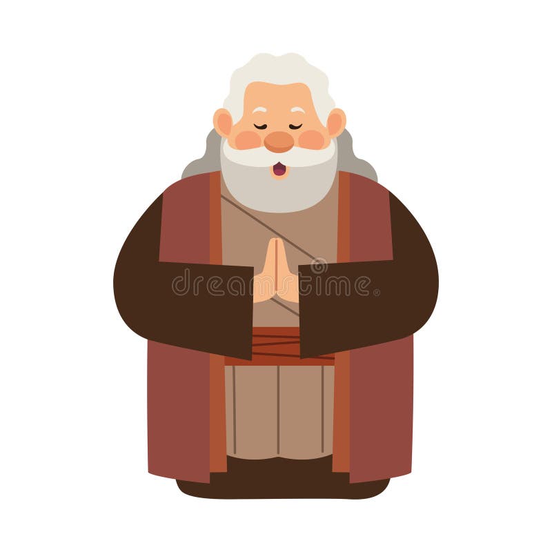 Prayer moses character stock vector. Illustration of prayer - 353751023