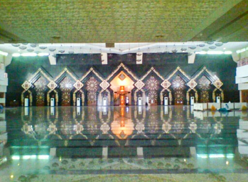 Prayer Pulpit at Tin Mosque Stock Image - Image of pulpit, jakarta ...