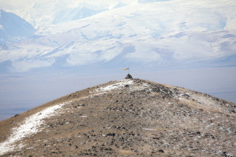 Prayer Pyramid in the Mountains Stock Image - Image of mountain, nature ...