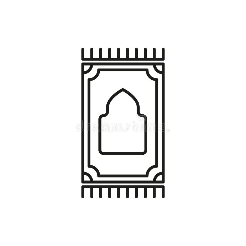 Islamic Prayer Rug Outline Stock Illustrations – 642 Islamic Prayer Rug ...