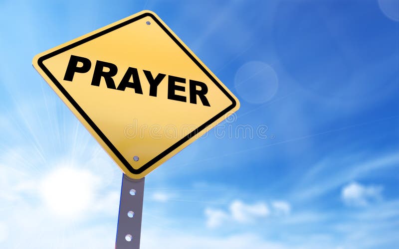 Prayer sign stock photo. Image of rendered, opposites - 113713104