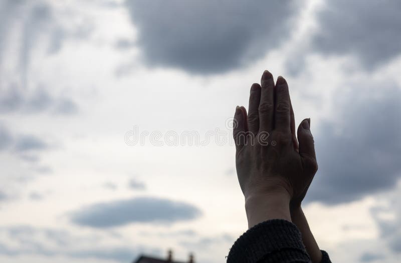Prayer and Spiritual Connection Stock Image - Image of holiness ...