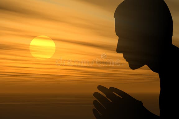 Sunset Prayer Stock Illustrations – 15,871 Sunset Prayer Stock ...