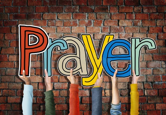 Prayer Word Concepts Isolated on Background Stock Illustration ...