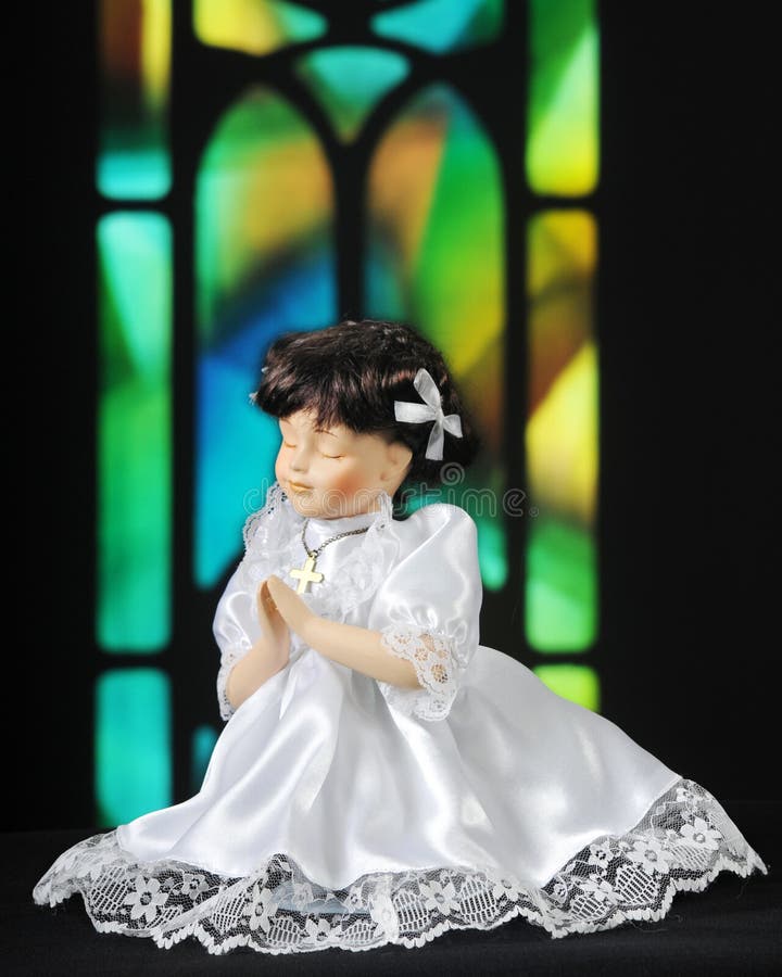 Prayerful Doll stock photo. Image of girl, roman, female - 43310724