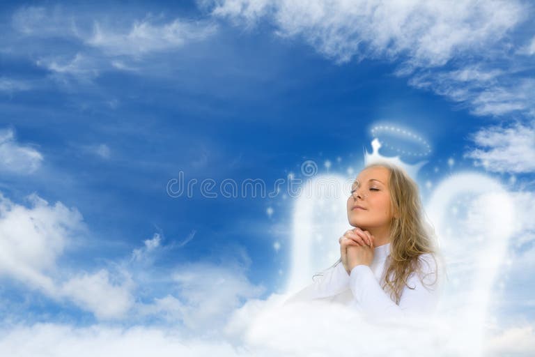 Praying Hands Guardian Angel Stock Photos - Free & Royalty-Free Stock ...