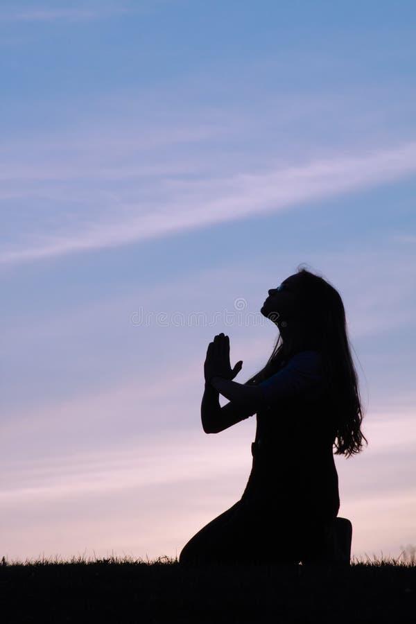 Praying Child stock photo. Image of together, affirmation - 14298200