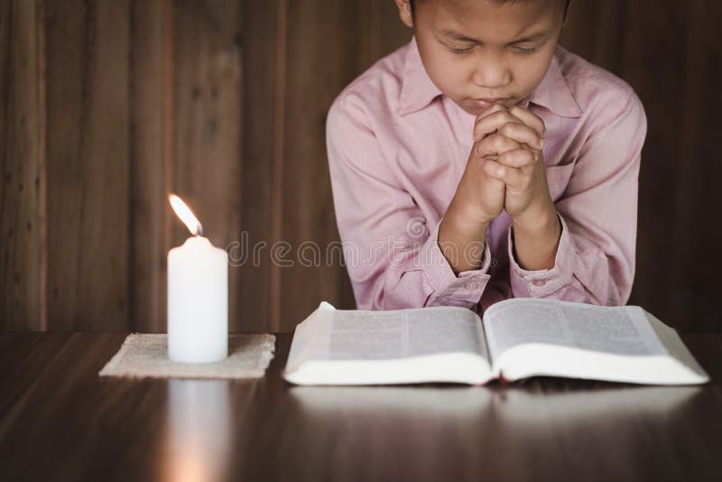 Praying Child, Boy Christian, Boy Praying To God Stock Photo - Image of ...