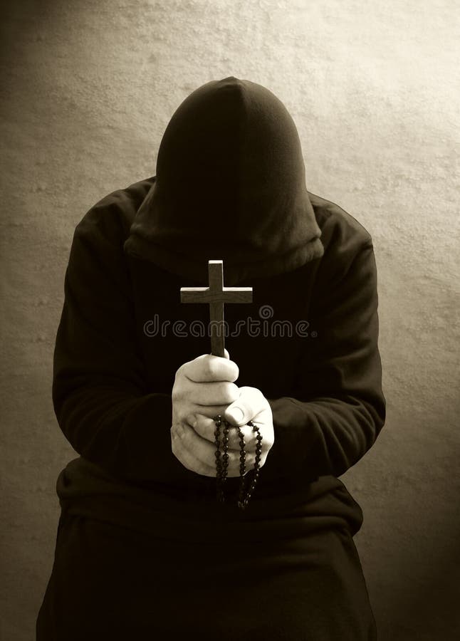 Catholic Monk Praying