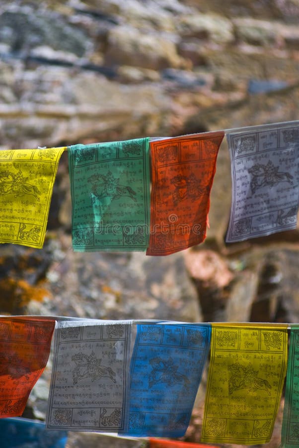 Praying flags stock image. Image of hanging, fluttering - 4856029