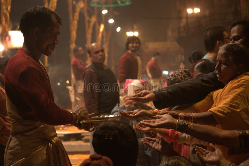 Praying by the Ganges editorial image. Image of asia - 19009545