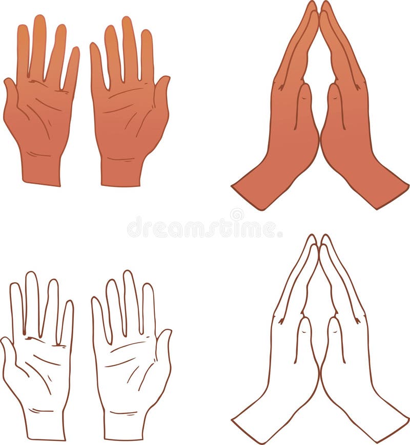 Praying Hands Illustrations Stock Vector - Illustration of design, pray ...