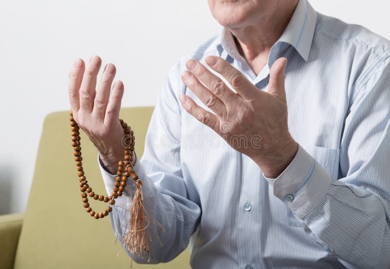 Praying Hands of an Old Man Stock Image - Image of elderly, hands: 94962499