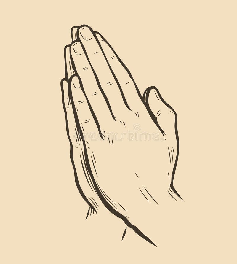 Praying Hands Illustration