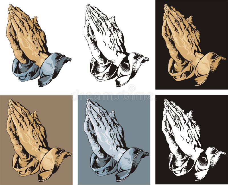 Captivating Praying Hands Vector Pictures