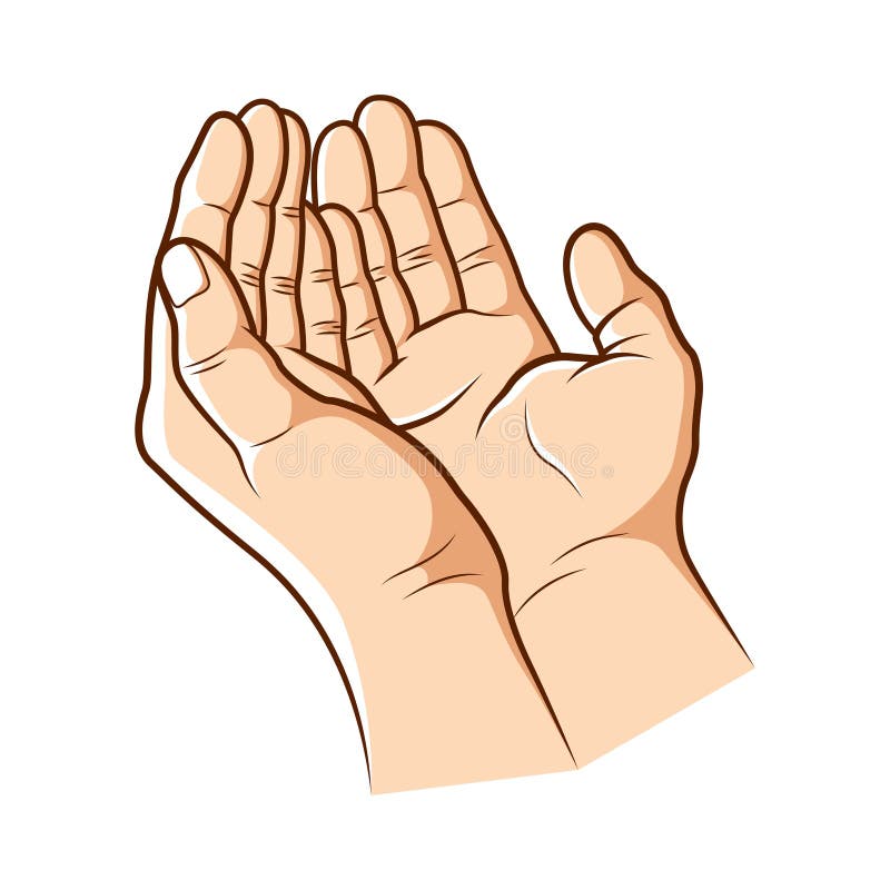 Illustration Praying Hands Color Stock Illustrations – 931 Illustration ...