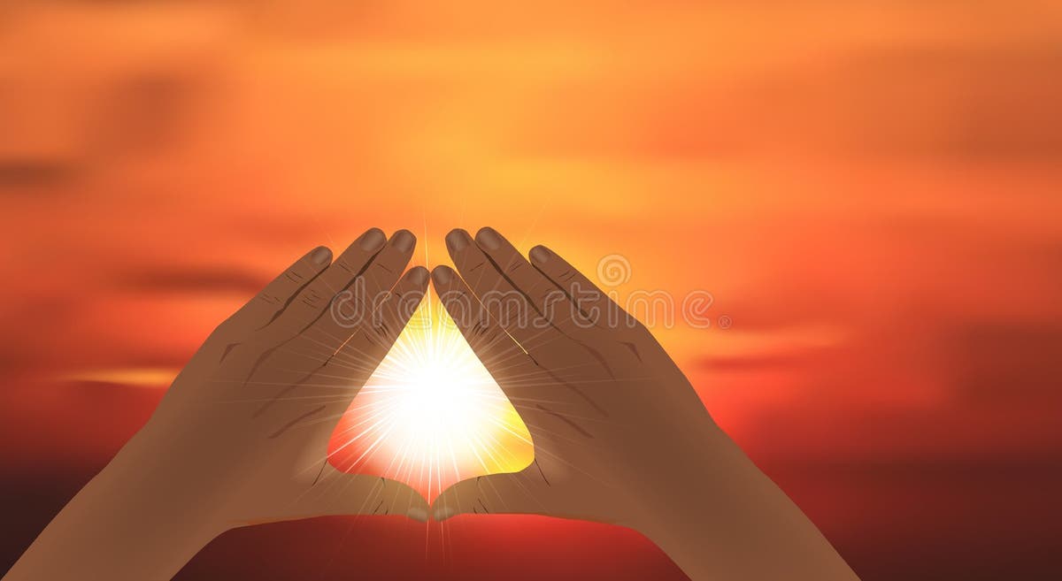 Hands Forming Triangle Stock Illustrations – 8 Hands Forming Triangle ...