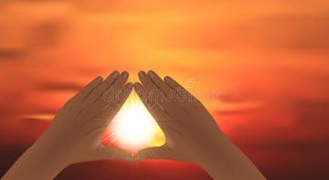 Hands Forming Triangle Stock Illustrations – 24 Hands Forming Triangle ...