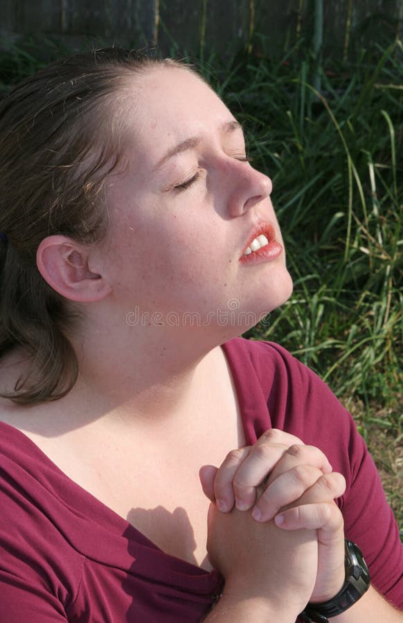 Praying Heavenward 1 stock photo. Image of grace, girl - 256358