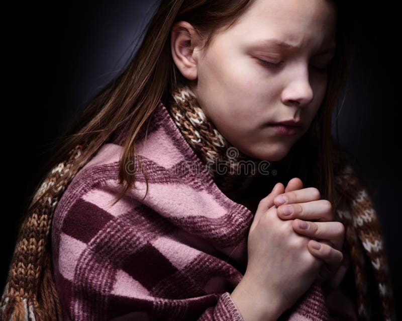 Praying little girl stock photo. Image of care, person - 29489986