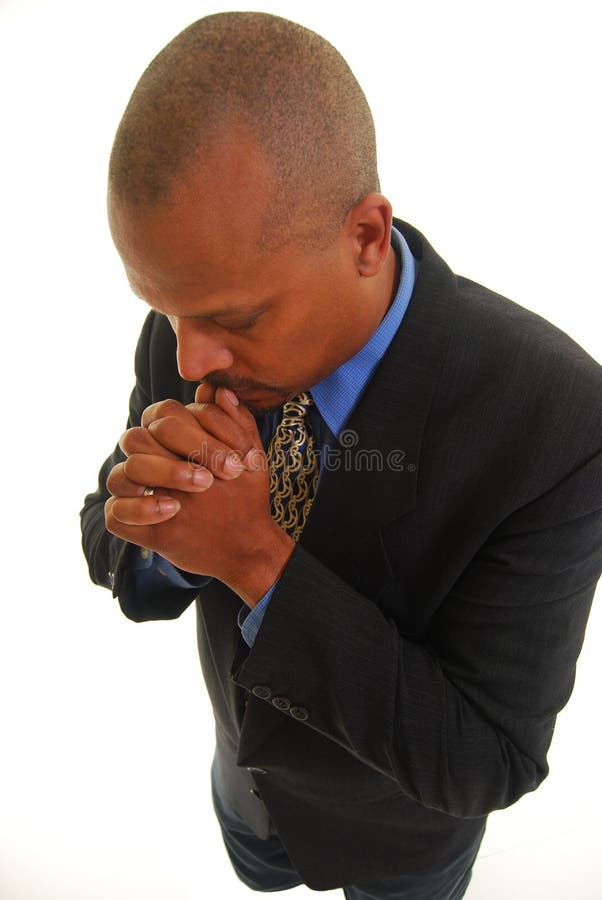 Praying man stock photo. Image of male, pray, isolated - 11473574