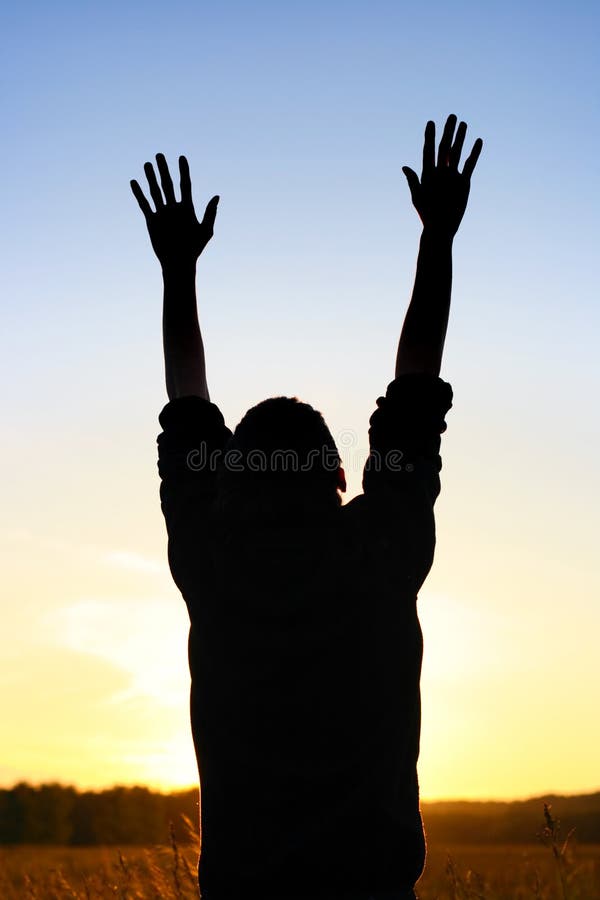 Man praying stock image. Image of religion, prayer, light - 27977497