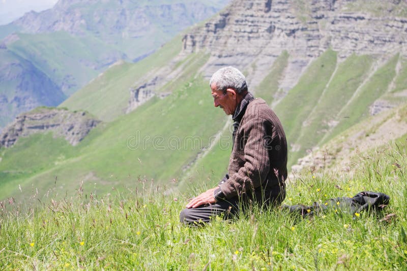 Praying man kneeling stock photo. Image of prayer, person - 16068414