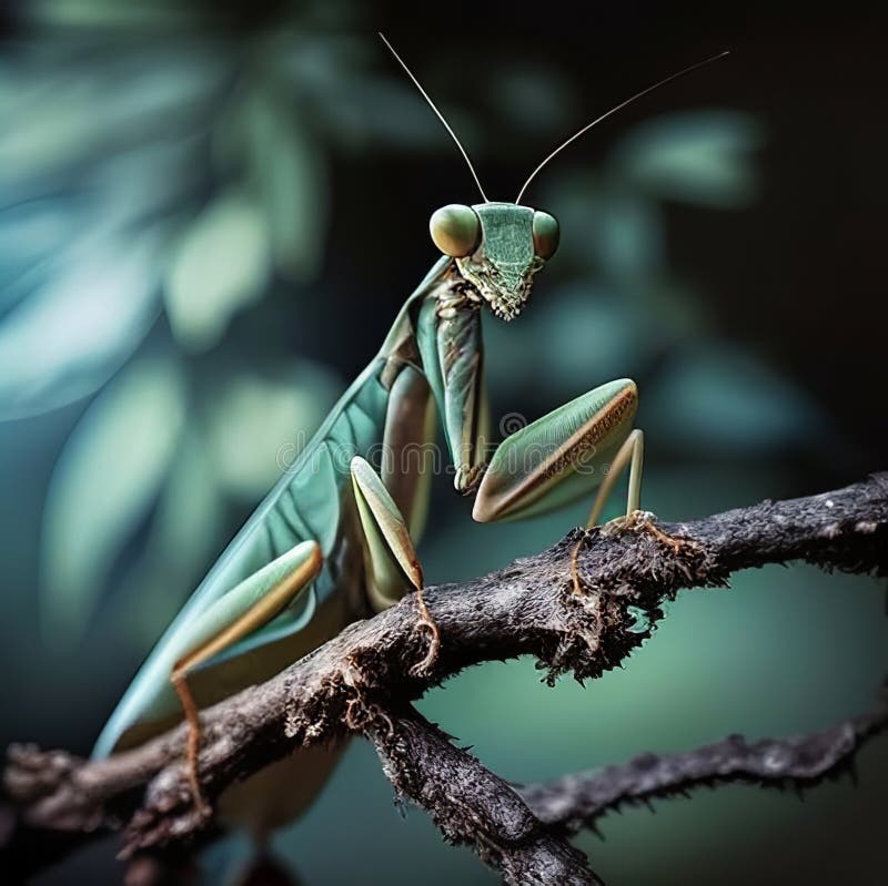 The Praying Mantis that Was in the Tree Stock Photo - Image of ...