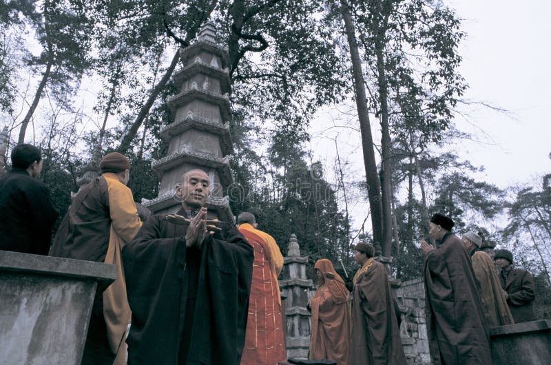 Chinese monks editorial photo. Image of guiyang, guizhou - 29839376