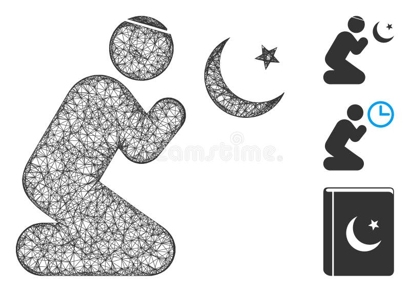 Praying Muslim Hands Vector Mesh Carcass Model and Triangle Mosaic Icon ... Praying Muslim Hands Vector Mesh Carcass Model and Triangle Mosaic Icon ...