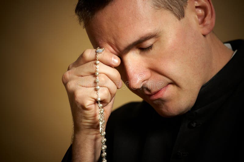 Praying priest stock photo. Image of church, pray, christ - 12877796
