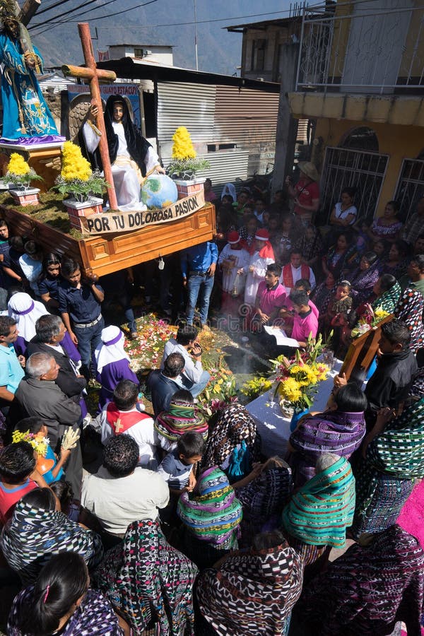 Praying Station at Easter in Guatemala Editorial Photo - Image of ...