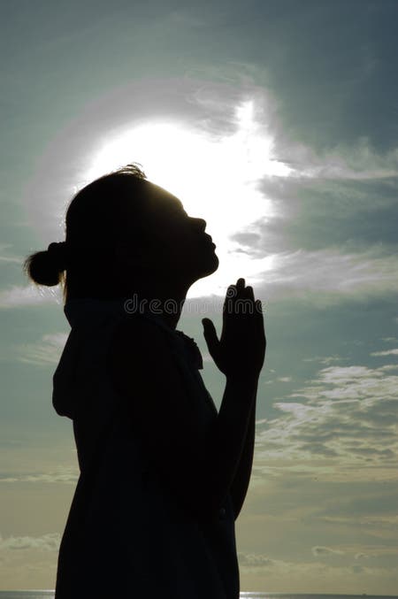 Praying at Sunrise stock image. Image of religion, women - 1292375