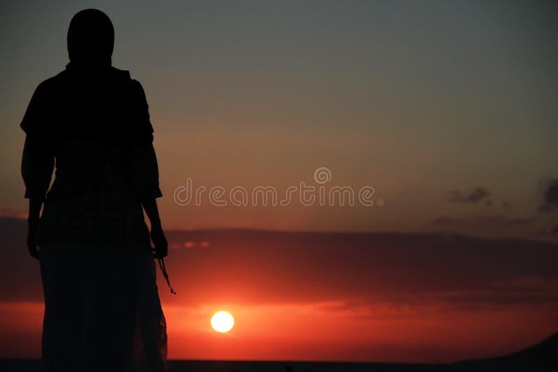 Praying at sunset stock image. Image of meditate, ceremonial - 39245307