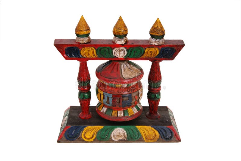 Praying wheel stock image. Image of religious, handicrafts - 8337043