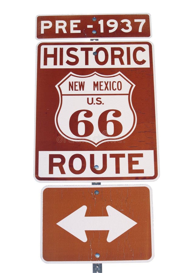 Historic Route 66 Arizona Sign Stock Image - Image of business, print ...