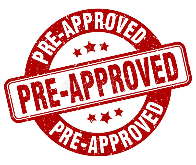 Pre-approved Stamp. Pre-approved Square Grunge Sign Stock Vector ...