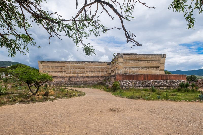 The Pre-columbian Archeological Site of Mitla in Oaxaca, Mexico Stock ...