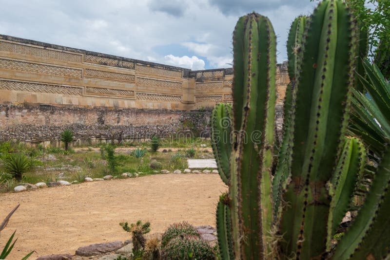 The Pre-columbian Archeological Site of Mitla in Oaxaca, Mexico Stock ...