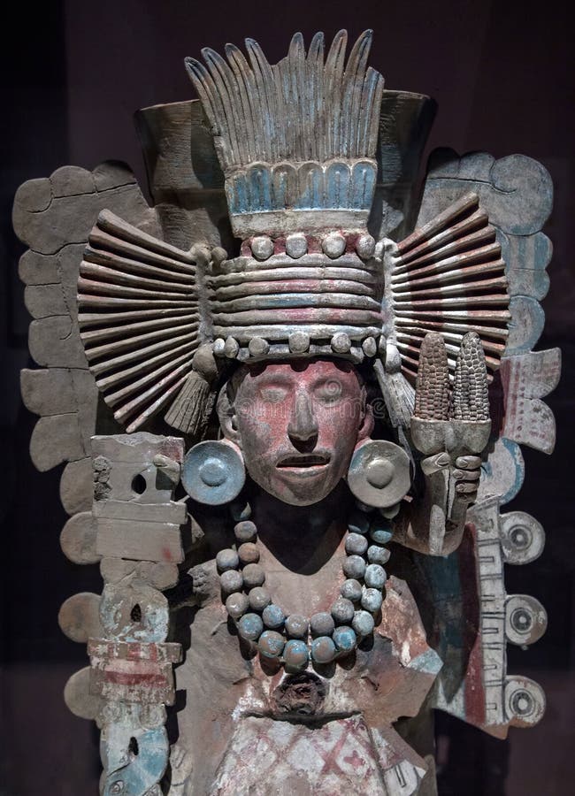 Pre-Columbian Mesoamerican Stone Statue Stock Image - Image of mexican ...
