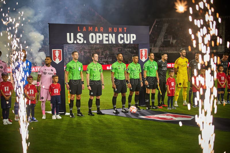 Pre Game Presentation Inter Miami CF Vs. Houston Dynamo, U.S Editorial ...