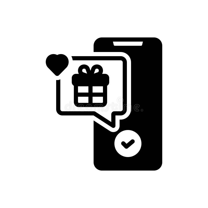 Black Solid Icon for Pre, Mobile and Message Stock Vector ...