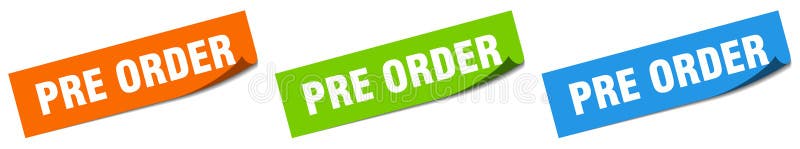 Pre Order Banner. Pre Order Speech Bubble Label Set. Stock Vector ...