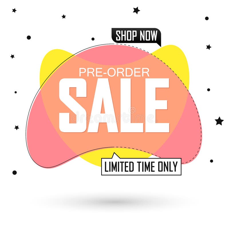 Pre-Order Sale Poster Design Template, Offer Banner for Shop or Online ...