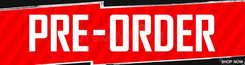 Pre-Order Sale, Web Banner Design Template, Discount Horizontal Poster ...