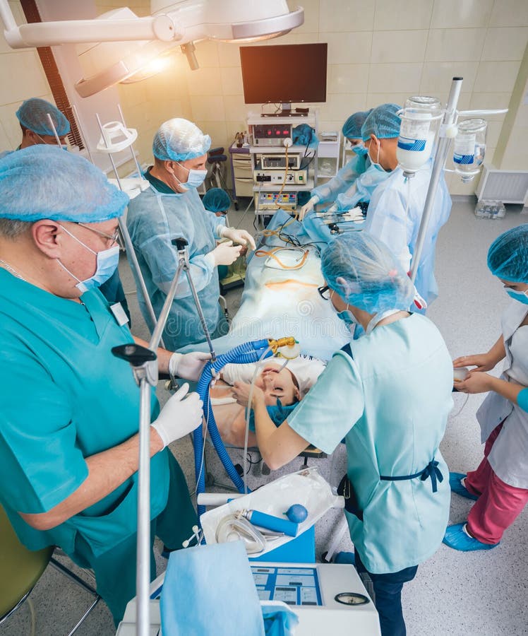 Pre Oxygenation for General Anesthesia in Surgery Room Stock Image ...