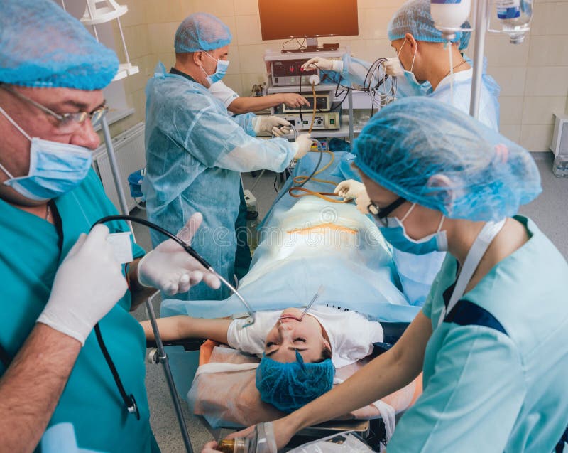 Pre Oxygenation for General Anesthesia. Surgery Equipment. Stock Image ...