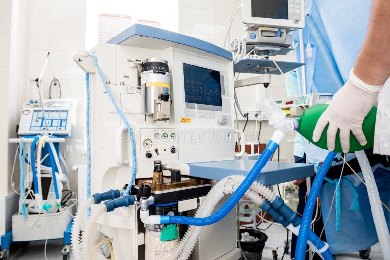 Pre Oxygenation for General Anesthesia in Surgery Room Stock Image ...