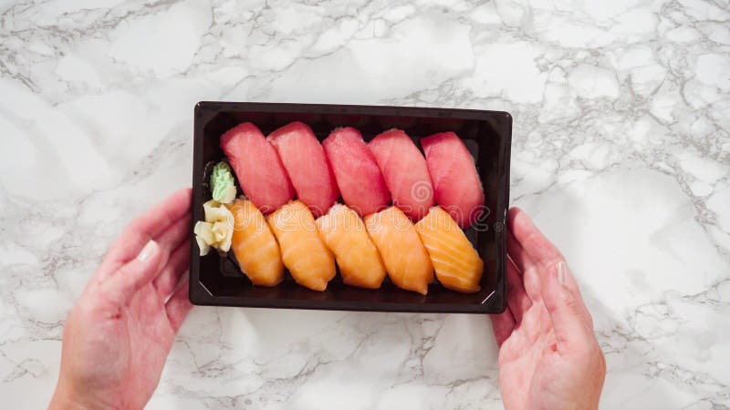 Pre-packaged sushi stock photo. Image of culture, avocado - 255219876