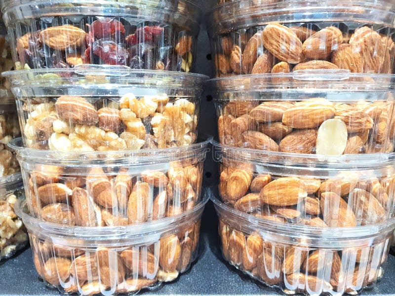 Pre-packed Mix Nuts for Sale Stock Photo - Image of almond, raisins ...